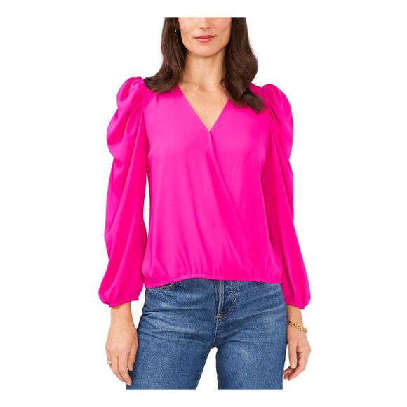 Sam And Jess | Tops | Sam And Jess Womens Pouf Sleeve Surplice Neckline ...